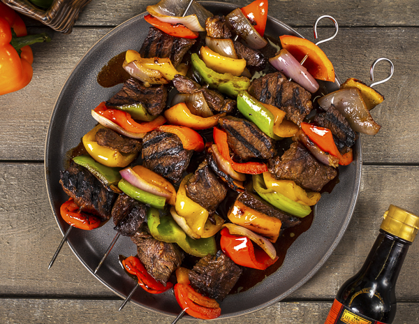 Grilled Pepper and Steak Kebabs | USA