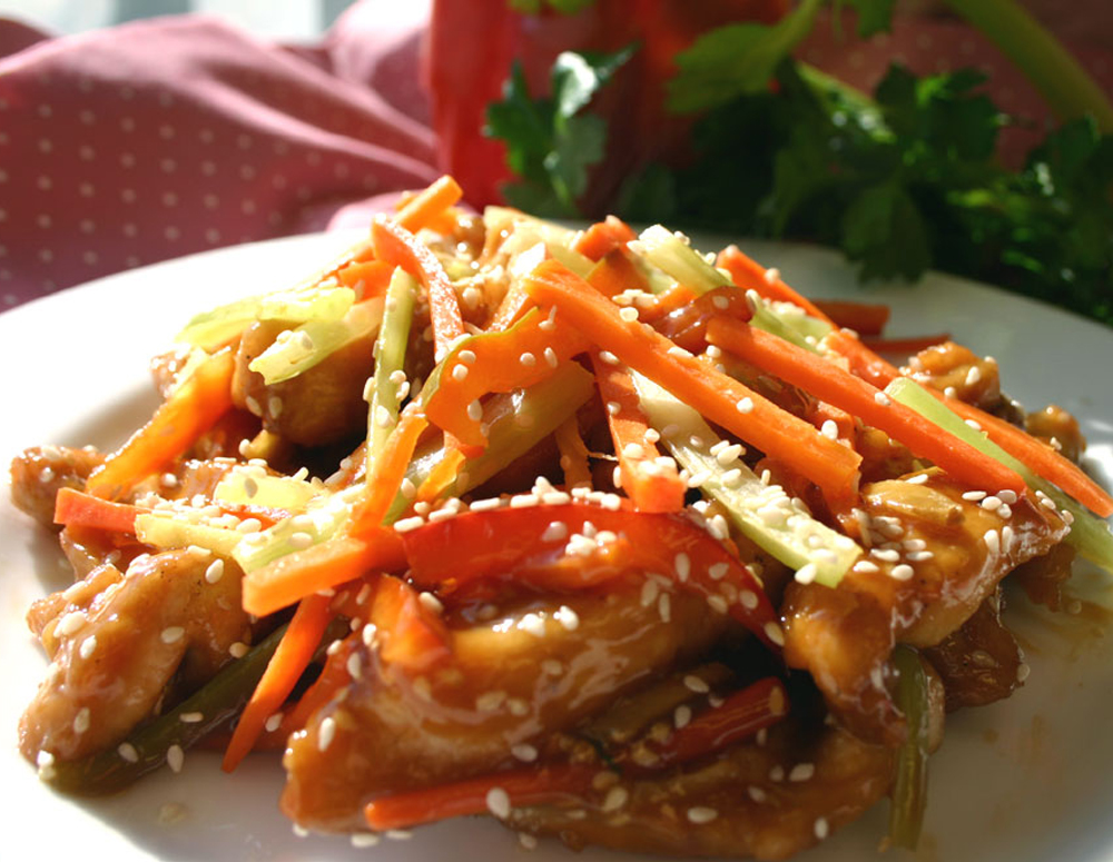String Vegetables with Sesame Chicken | Recipes | Lee Kum Kee Home | USA