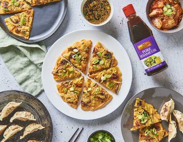 Vegetarian Vegetable and Kimchi Pancakes | Recipes | Lee Kum Kee Home | USA